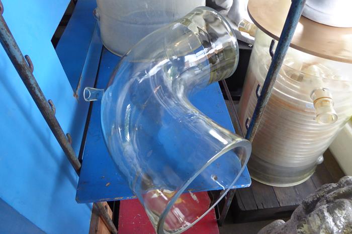 LARGE QVF INDUSTRIAL GLASS ELBOW - Mark Denver